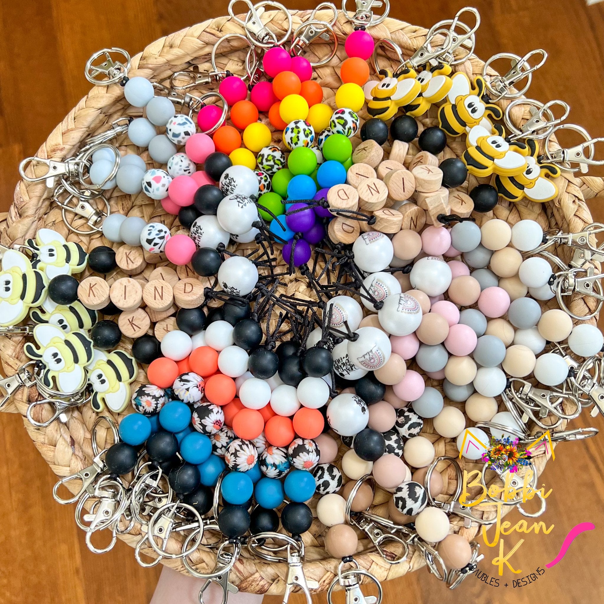 $5 CLEARANCE Silicone Beaded Keychains - BEING DISCONTINUED ...